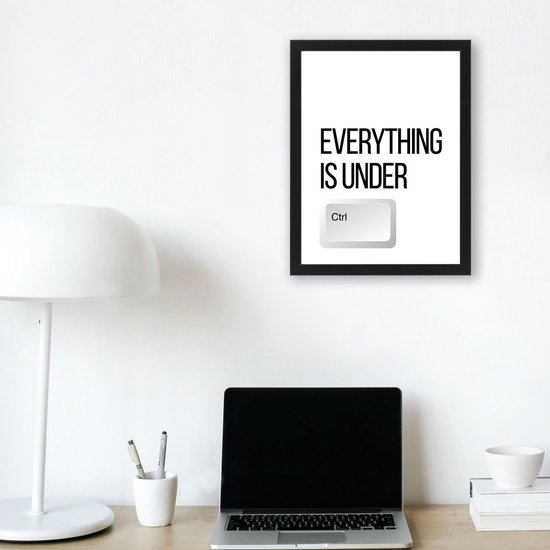 PRNTS Poster - Everything is under control - Poster met quote - Zwarte ...