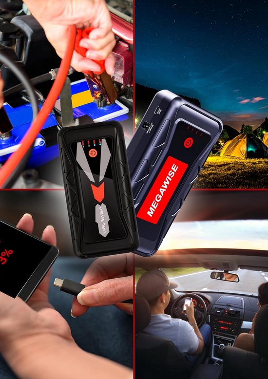 Universele Startkabels voor Auto en Accu Starter - Sterk en Betrouwbaar ...