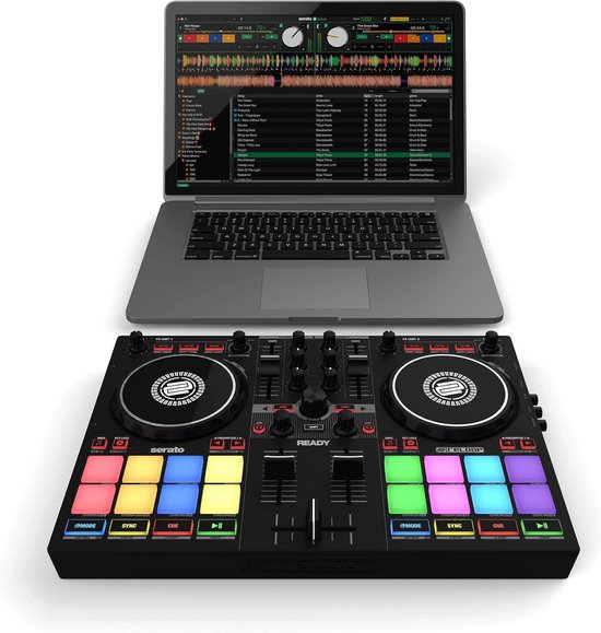 Compacte 2-kanaals DJ Controller met RGB Pads voor Serato DJ | bol