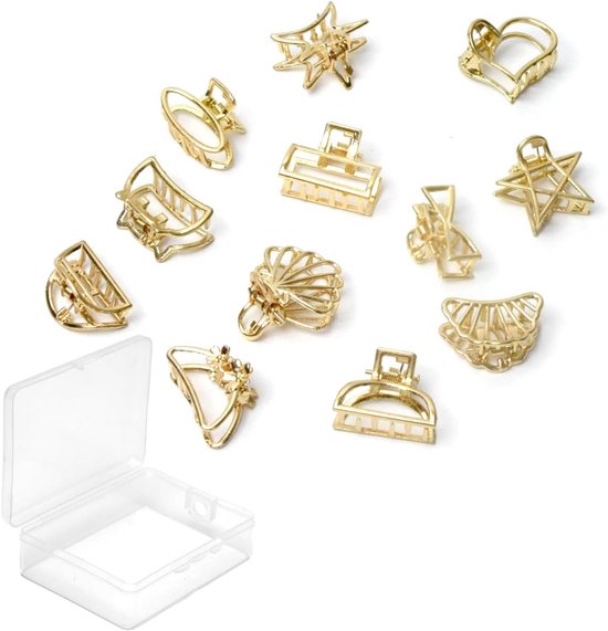 12 stuks kleine metalen haarspeldjes met sterke grip voor fijn haar | bol