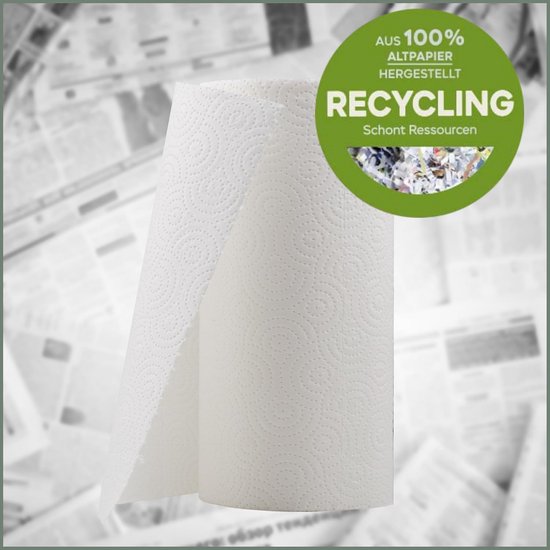 Keukenrol - 32 Rollen Met Korte Vellen - Zeer Absorberend ...