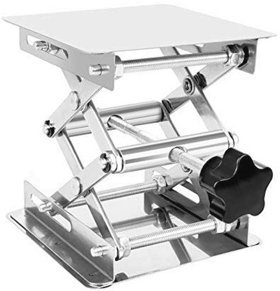 Heftafel voor Laboratorium - Roestvrij Staal Schaarhefplatform 100 x ...