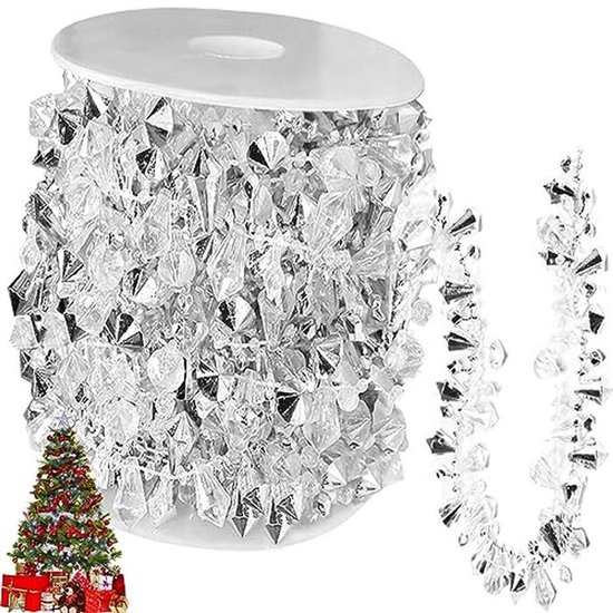 Kerstboom Slinger 5m - Decoratieve Parelslinger voor Kerstversiering en ...