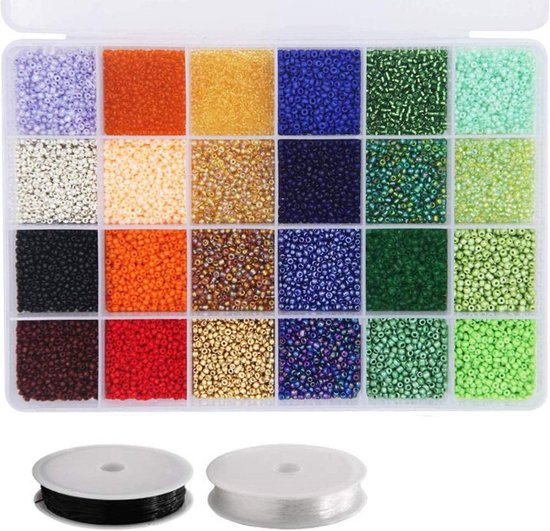 Allecta - Glazen kralen voor sieraden maken en DIY projecten - 14400 ...