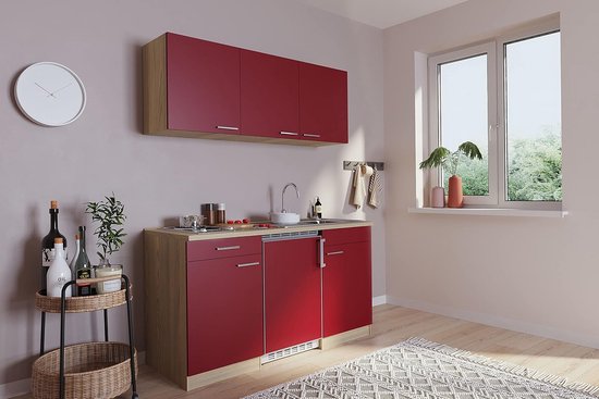 Complete Mini Keuken met Apparatuur 150 cm Eikenlook | bol