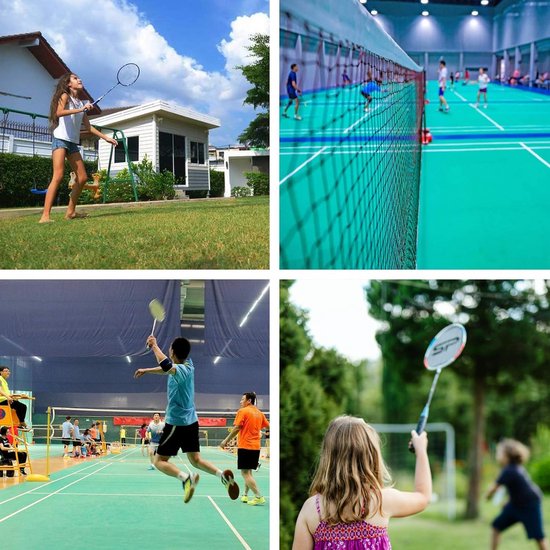 Badmintonnet Draagbaar Net voor Buitensporten Tuin en School | bol