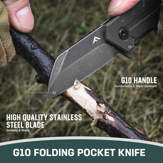 Multifunctioneel Outdoor Vouwmes - Roestvrij Staal met G10 Handvat ...