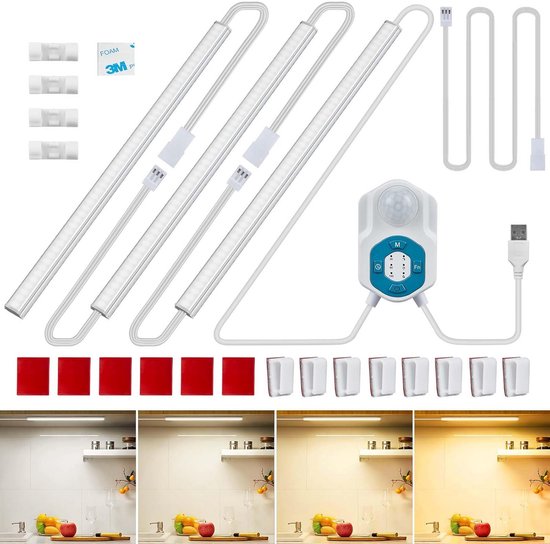 Dimbare LED Strip met Bewegingssensor en USB - Verlichting voor Keuken ...