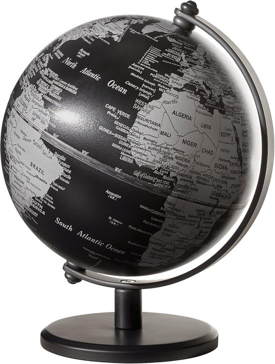 Mini Wereldbol Klassiek Design - Bureau / Kinderkamer - 17 cm Hoog | bol