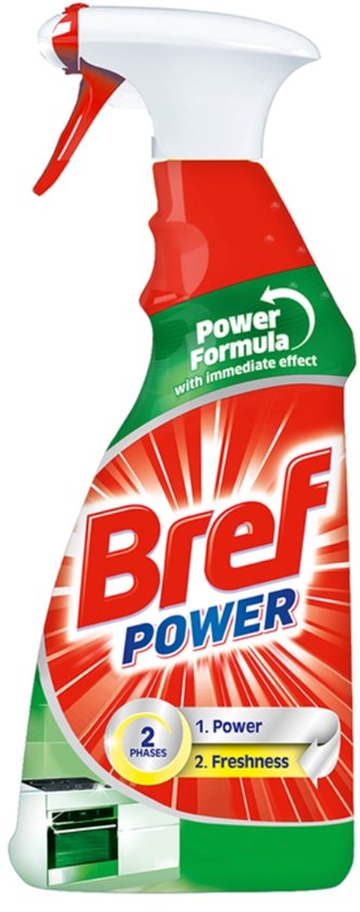 1 x Bref Power - Keukenreiniger - Spray - Ontvetter - 750 ml ...