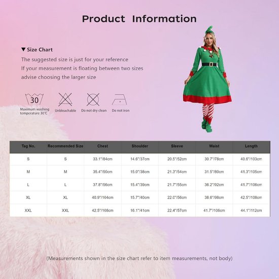 Compleet Elf Kostuum Dames - Prachtige Kerstoutfit voor Feest en ...