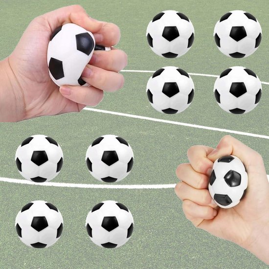 Set van 9 Zachte Mini Voetballen: Stressbal, Decoratie en Feestartikel ...