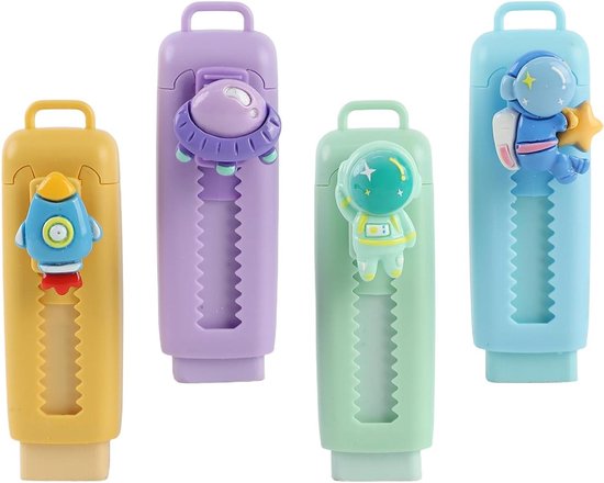 Gummen set van 4 stuks voor kinderen en kunstenaars, intrekbaar, veel ...