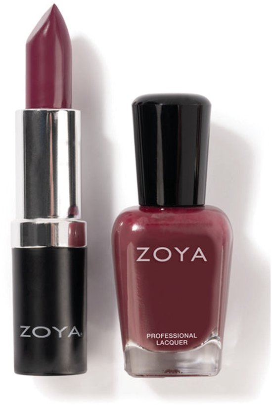 Zoya Lips & Tips Duo – Rose - Maggie Lipstick + Marnie Nail Polish | bol