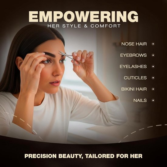 Gebogen en afgeronde gezichtshaar schaar voor mannen - snor, neushaar ...