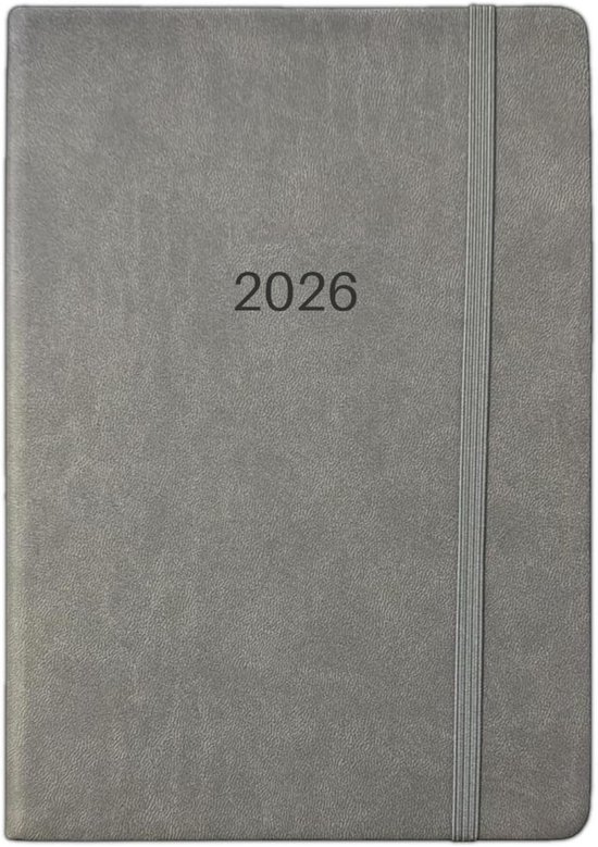 Agenda 2026 Weekoverzicht A4 A5 A6 - Jaarplanner met Elastieksluiting | bol