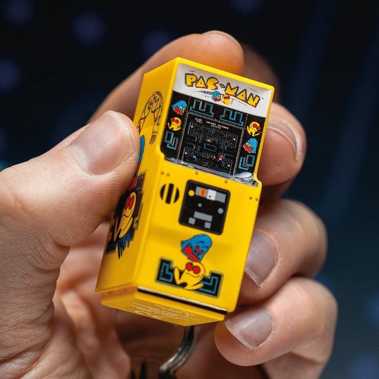Pac-Man Mini Arcade Sleutelhanger met Licht en Geluid | bol