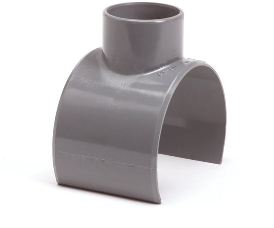 Zadelstuk PVC grijs 80-75 x 50mm | bol