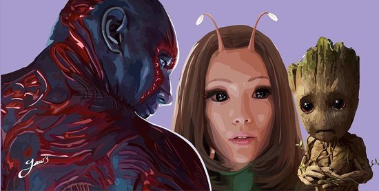 Drax, Mantis en Groot Pop Art - guardians of the galaxy | bol.com