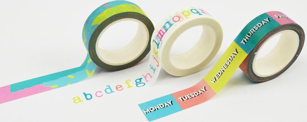 Washi tape alfabet - washi tape letters - washi tape agenda - tape ...