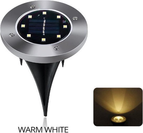 Grondspot LED - Tuinverlichting - Zonne-energie - Waterdicht - Solar ...