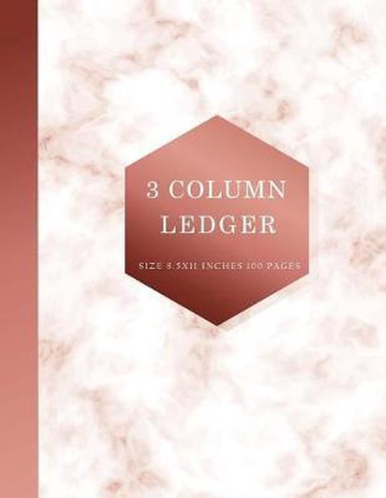 Accounting Ledger 3 Column- 3 Column Ledger | 9781729780312 | Tina R ...