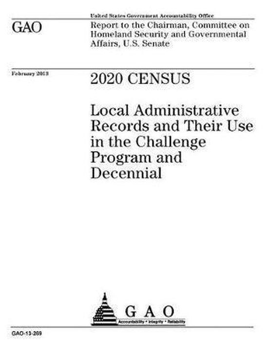 2020 census | 9781974265244 | U S Government Accountability Office ...
