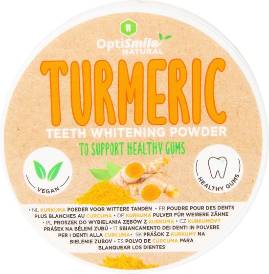 Optismile Teeth Whitening Turmeric Powder - Kurkuma Poeder voor Tanden ...
