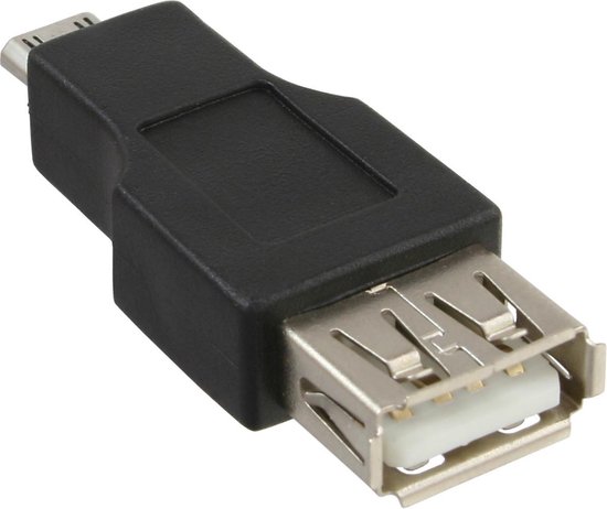 USB Micro B (m) - USB-A (v) adapter - USB2.0 / zwart | bol
