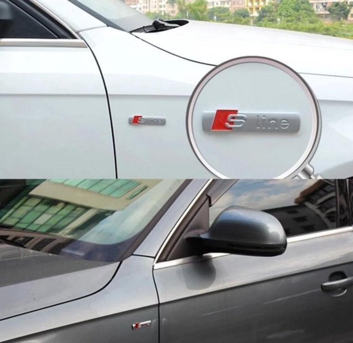 Emblème S line - Audi - Logo - badge - A3 - A5 - RS - chrome | bol.com