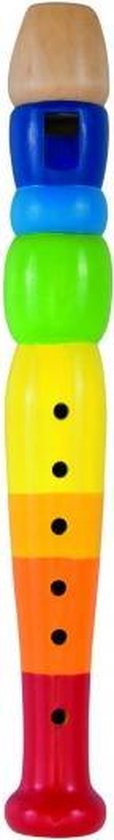 Houten Blokfluit: Regenboog 20 cm | bol.com