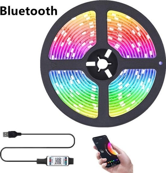 Smart LED strip - 5 meter - RGB - Wifi + App - Flexibele Licht Met ...