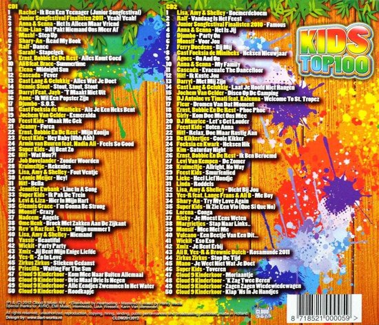 Various Artists - Kids Top 100 (2 CD), various artists | CD (album) | Muziek | bol