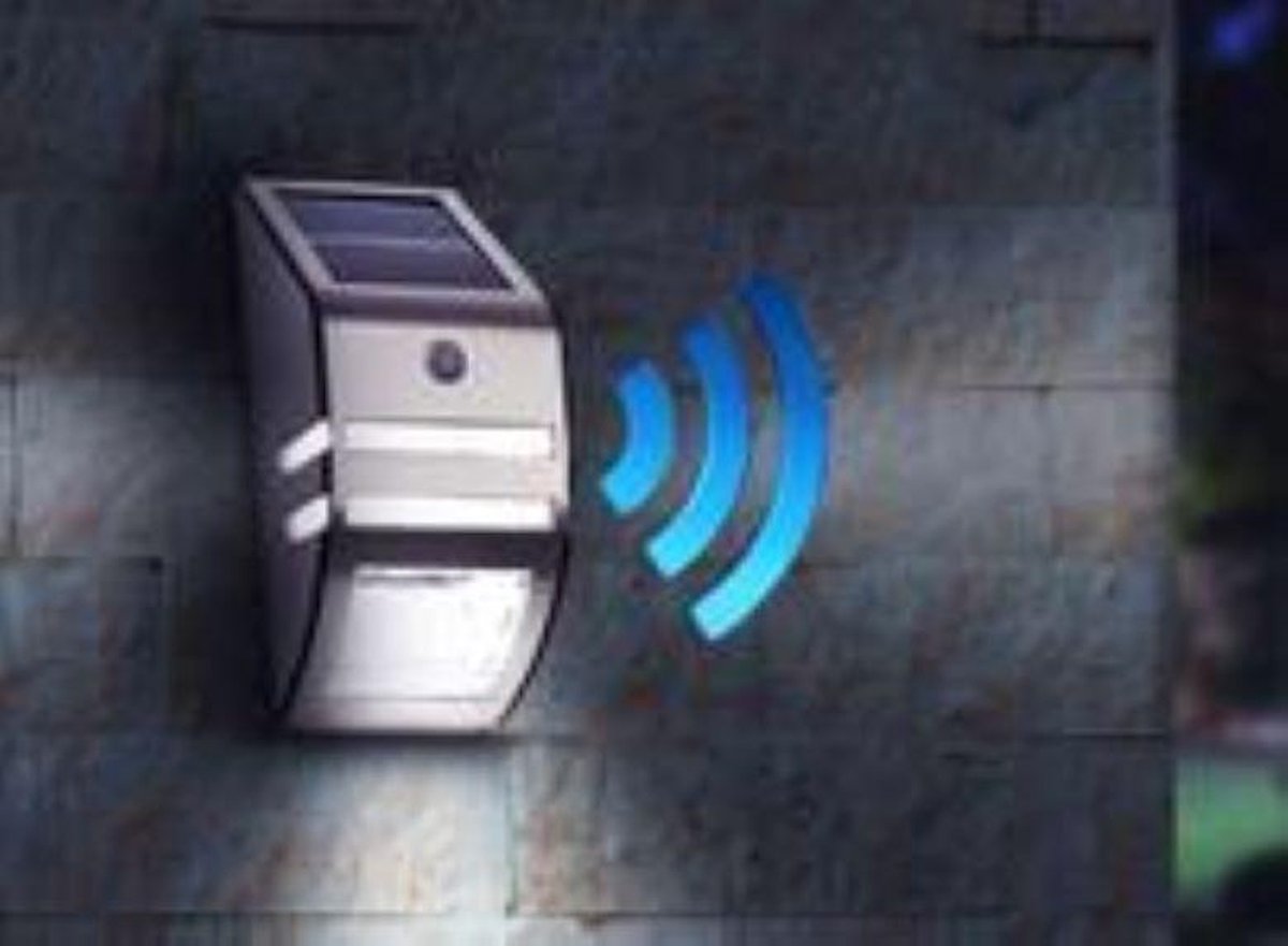 Grundig buitenlamp - solar - LED - draadloos - bewegingssensor - RVS ...