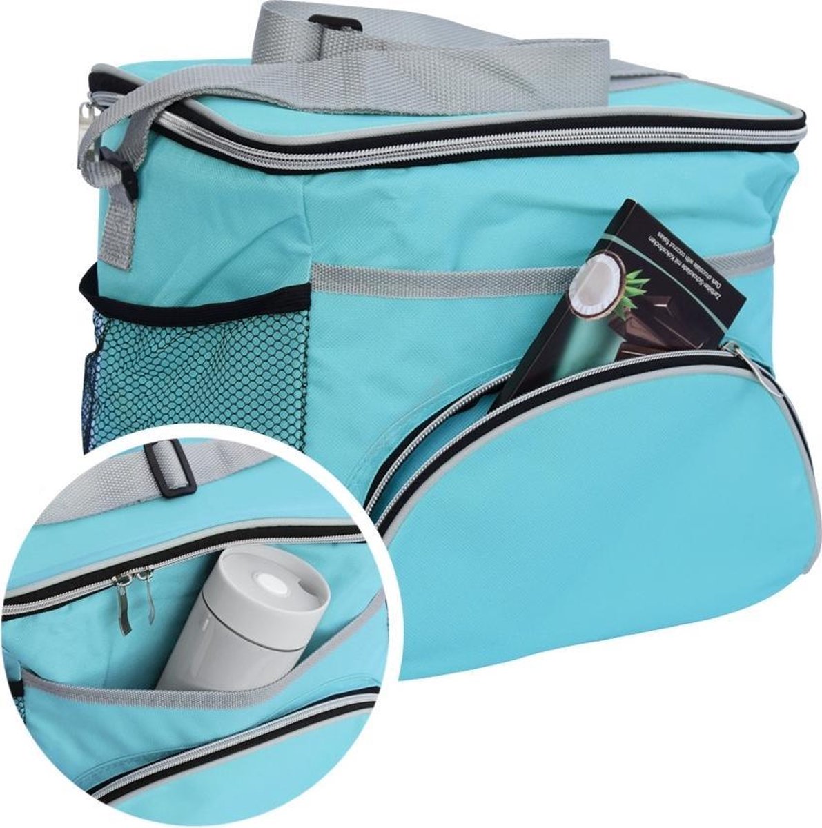 Shopaxo koeltas - Klein Formaat - 16 Liter - Cooler bag - Koeltasje ...