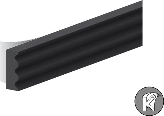 Ellen tochtband - K profiel - Voor kieren 2 tot 3 mm - 7,5 mtr - Zwart ...