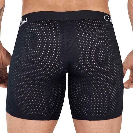 Clever - Time Long Boxershort - Sexy Mannen Boxer - Transparant - Zwart ...
