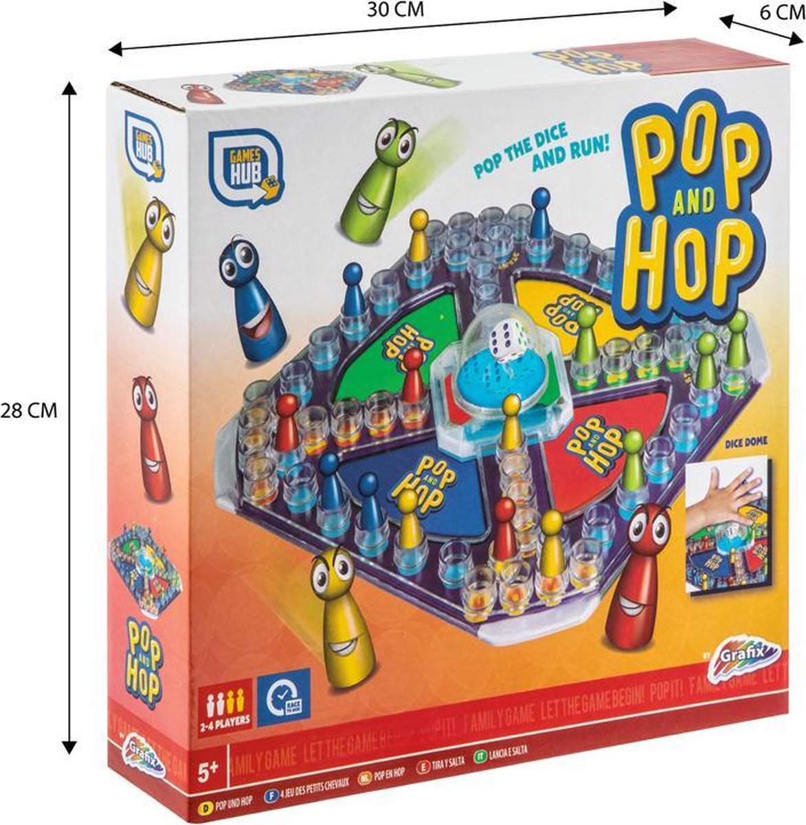 Pop en Hop - Mens erger je niet variant - bordspel voor kinderen ...