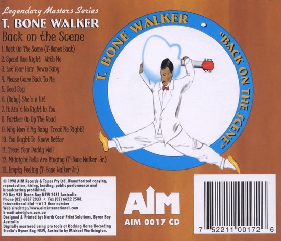 T-Bone Walker - Back On The Scene (CD), T-Bone Walker | Muziek | bol