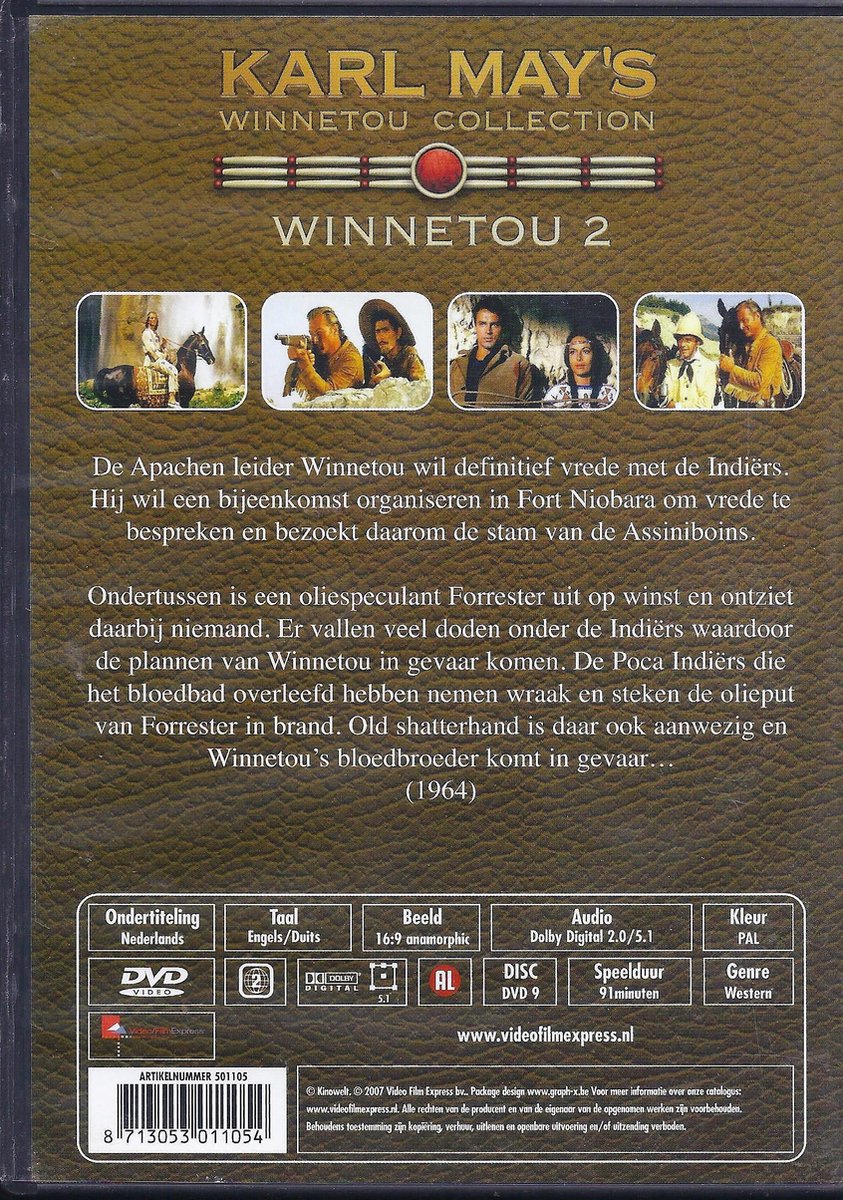 Karl May's Winnetou collection - Winnetou 2 (Dvd), Lex Barker | Dvd's | bol