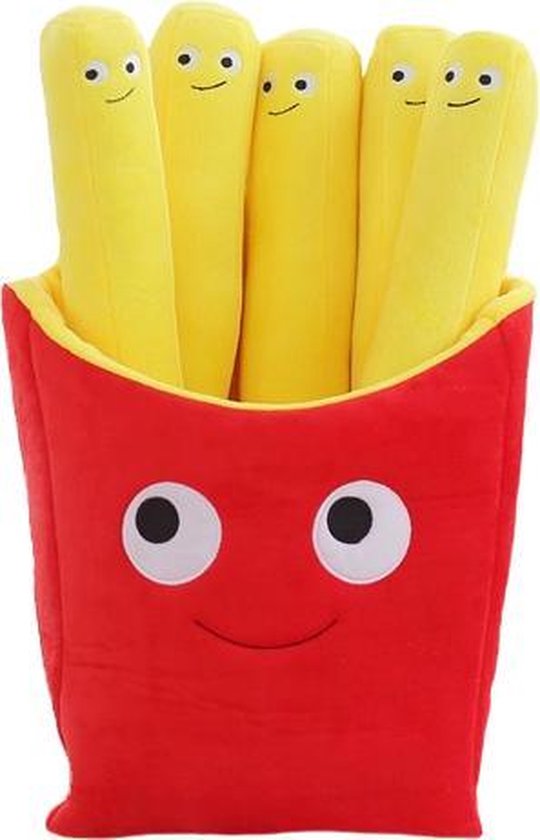 XXL friet kawaii knuffel - Knuffel -50cm-met 5 losse friet knuffels ...