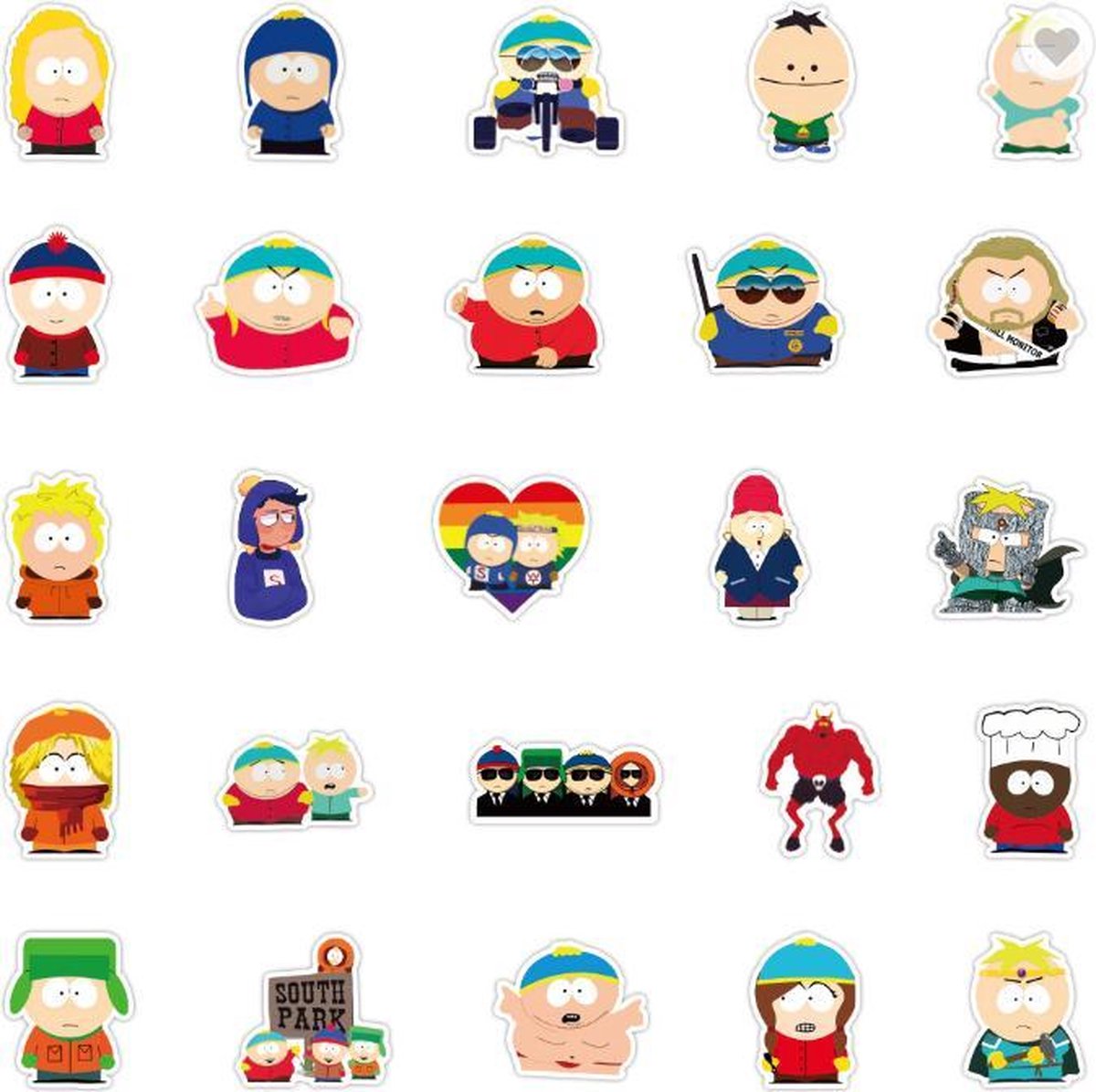 South Park stickers - 50 Stuks - South Park - Stickers volwassenen ...