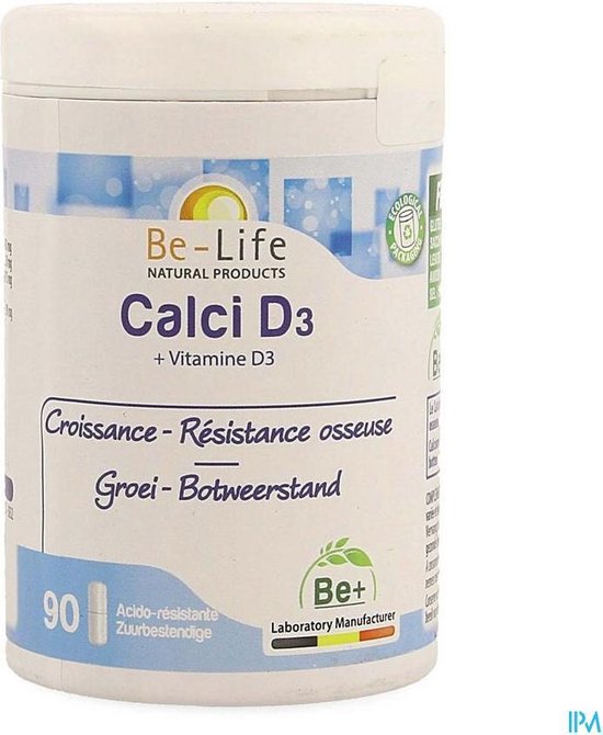 Be-Life Calci D3 + vitamine D3 90 capsules | bol