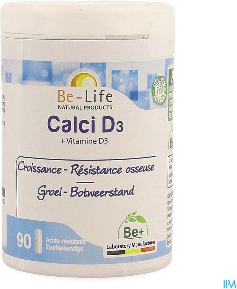 Be-Life Calci D3 + vitamine D3 90 capsules | bol.com
