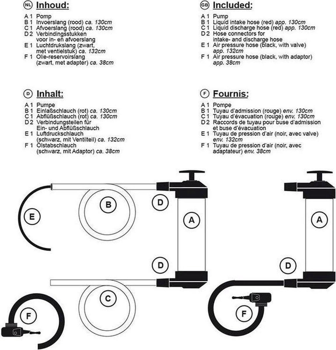 WEBER Multi vloeistofpomp transfer afzuigpomp - Sifonpomp | bol.com