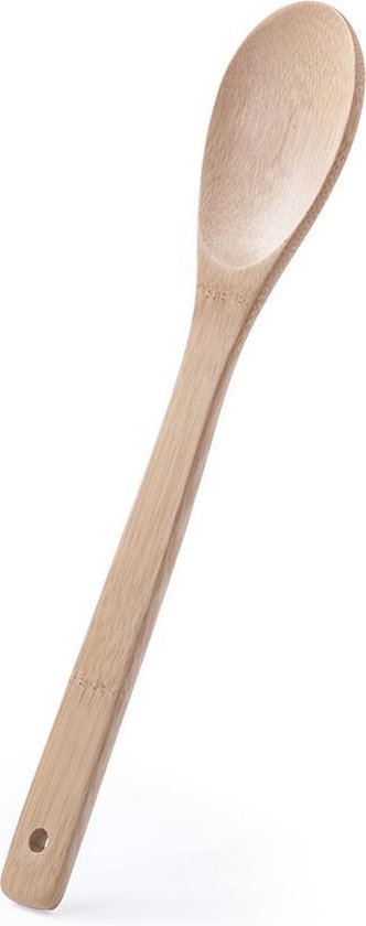 Keukenlepel - Bamboe pollepel - 6 x 30 cm - Voor het roeren in pannen | bol