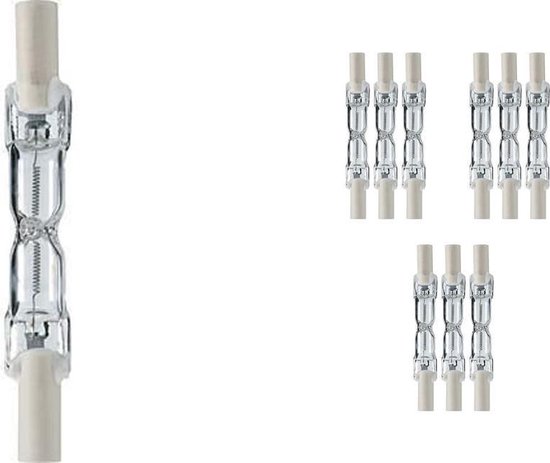 Voordeelpak 10x Philips Plusline ES Compact 80W R7s 230V CL - 78mm ...