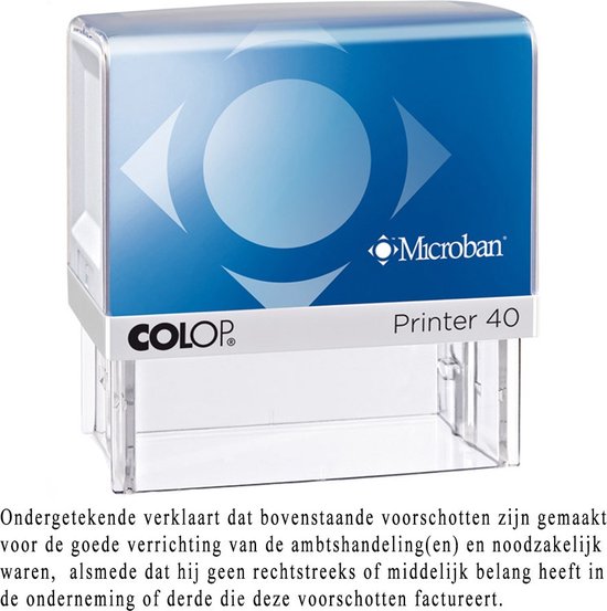 Colop Printer 40 Deurwaarder Zwart - Stempels - Stempels volwassenen - Snelle Levering | bol