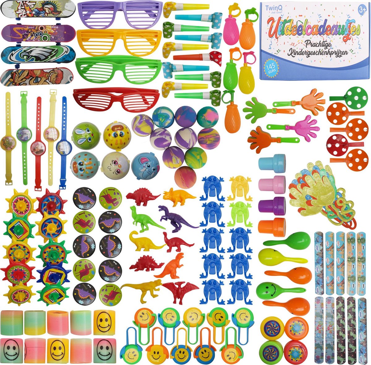 TwinQ 145 x Traktatie Uitdeelcadeautjes voor Kinderen - Pinata Vulling ...