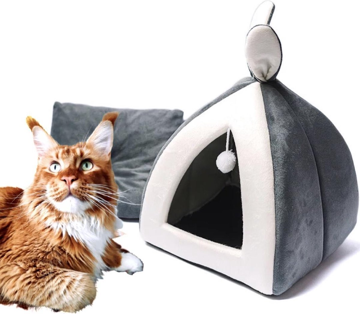 Zachte Kattenmand Met Speeltje - MAAT S | Dierendag Cadeau | Iglo ...